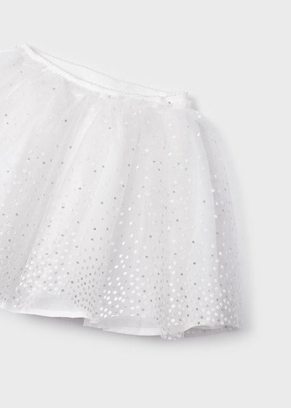 Mayoral - Wit tule rokje met glitters – Neuze Neuze Kinderkleding
